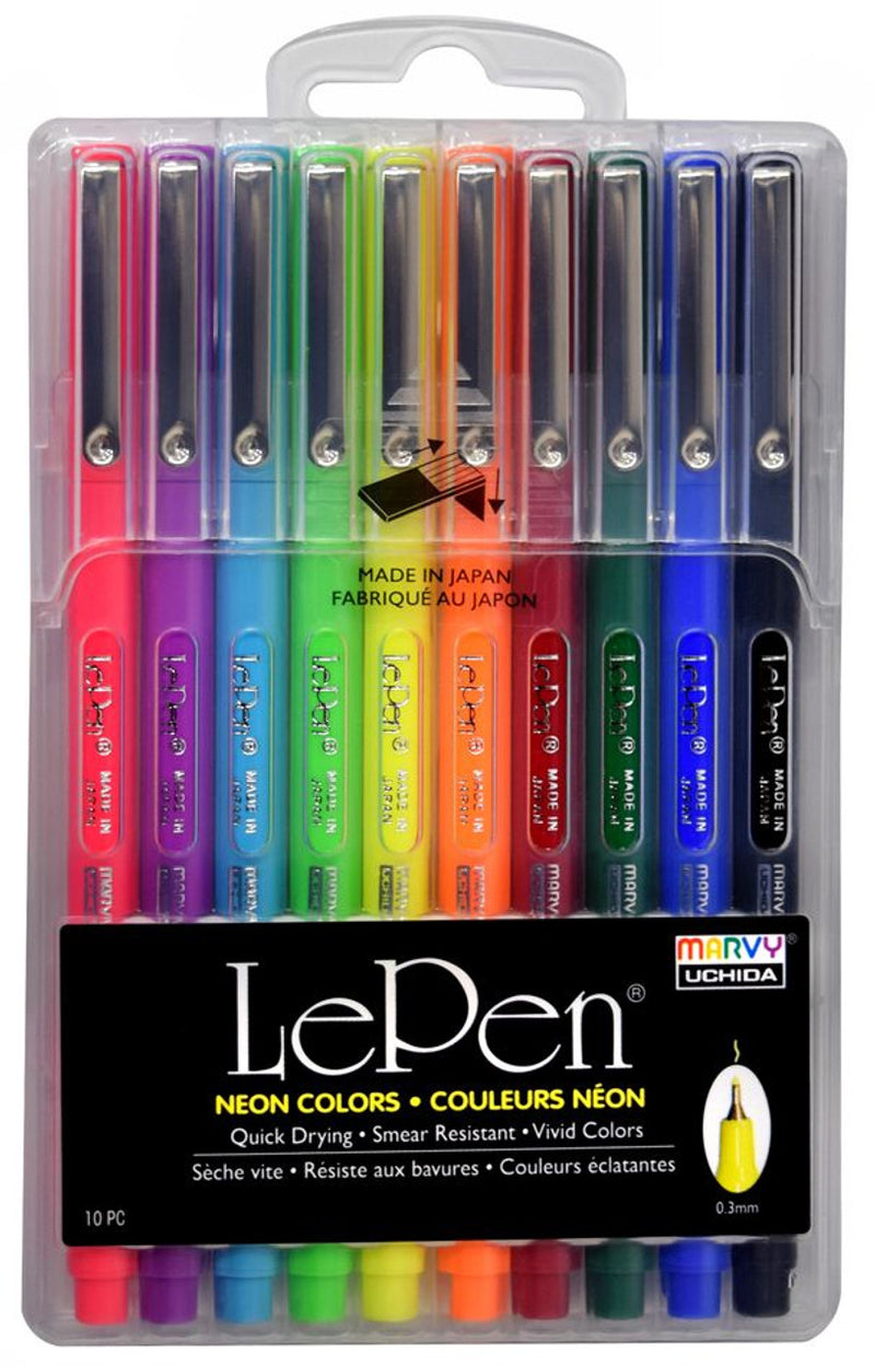 Le Pen set of 10 - Neon | Wild Strides Paper Co.